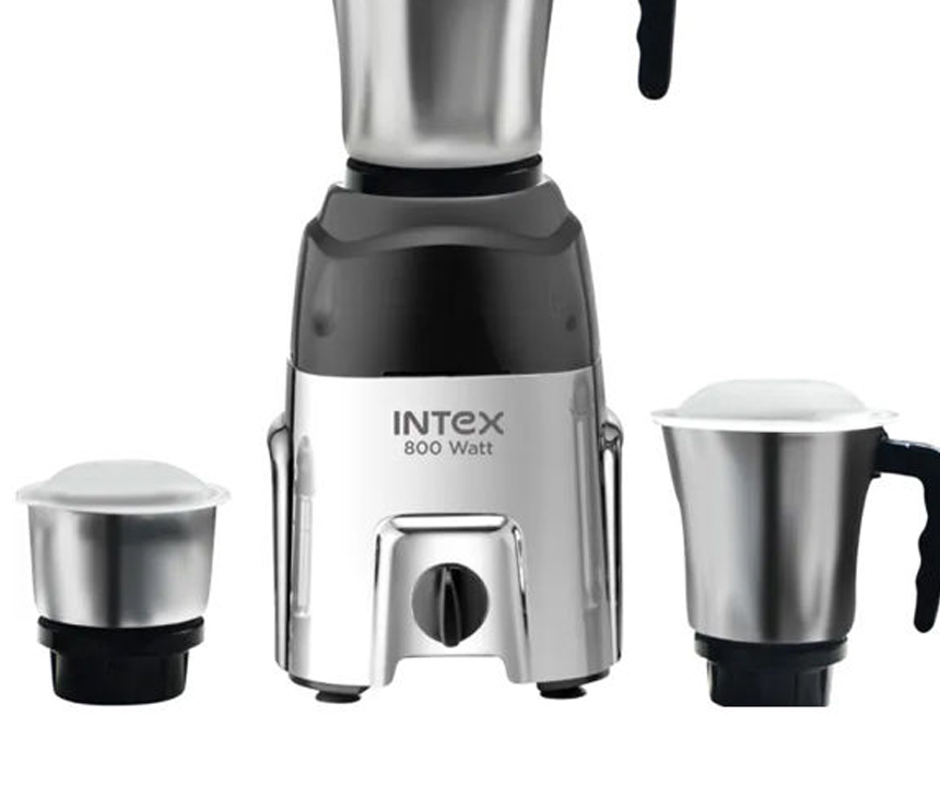 Intex Mixer Grinder INDO 810B 800W with 3 Pices SS Jar