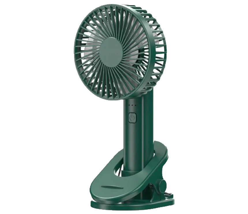 Vyvylabs D02 Handheld Foldable Clip Fan | VKD02-DGN | Green - Sony Rangs.